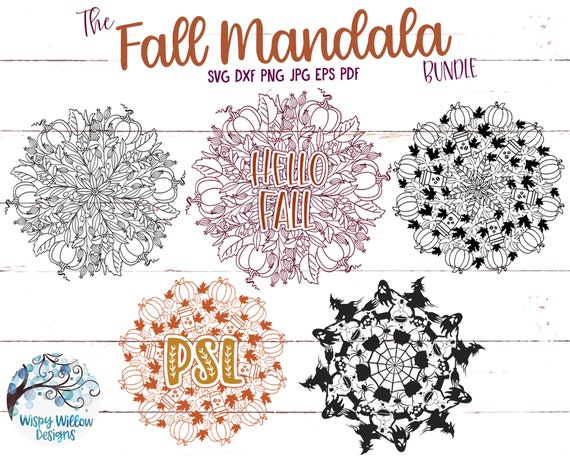 Fall Mandala Bundle Fall SVG Bundle Hello Fall Svg Pumpkin - Etsy