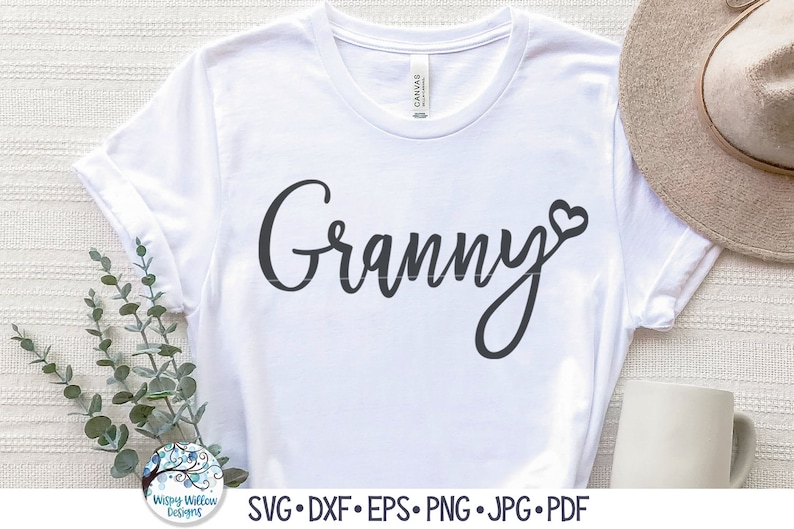 Granny SVG for Cricut Grandmother Shirt Design Cursive - Etsy