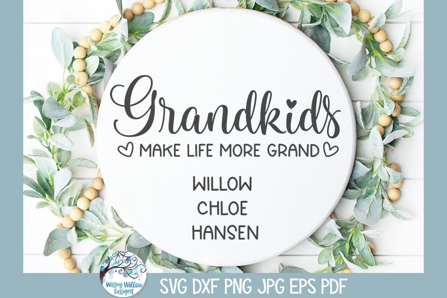 Grandkids Make Life More Grand SVG for Cricut, Personalized Grandparent ...