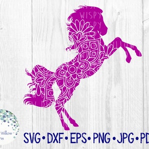 Horse Mandala SVG for Cricut, Animal Mandala PNG, Floral Horse, Horse ...