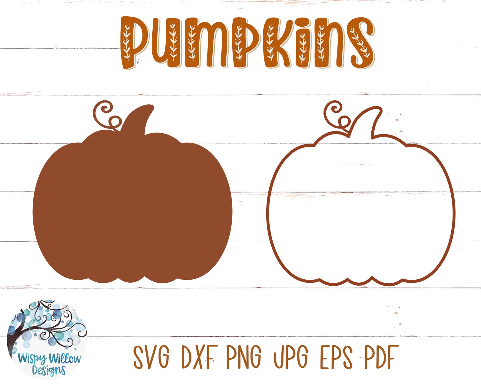 Pumpkin Svgs Pumpkin Outline Svg Pumpkin Silhouette Svg | Etsy