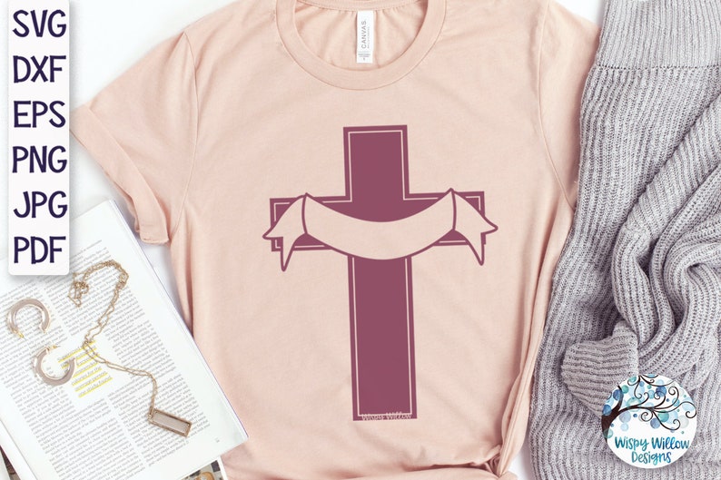 Cross SVG Bundle, Christian Cross SVG, Jesus Christ Cross With Drape ...