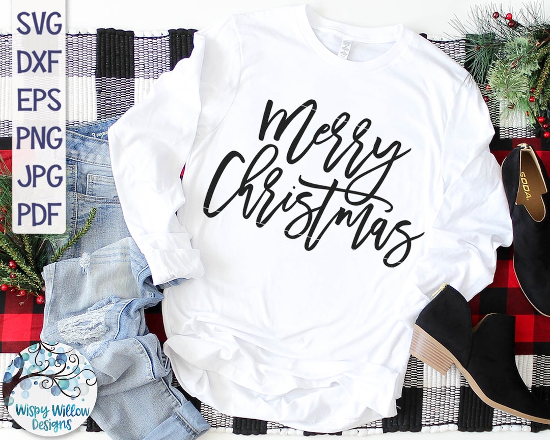 Merry Christmas SVG, Merry Christmas Shirt Design SVG, Merry Christmas ...