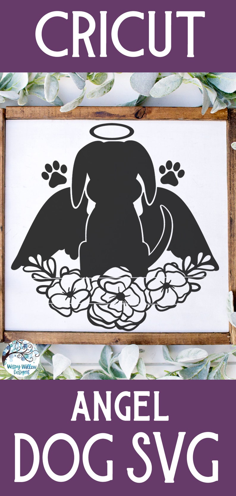 Angel Dog Svg Dog With Angel Wings Svg in Memory of Dog Svg - Etsy