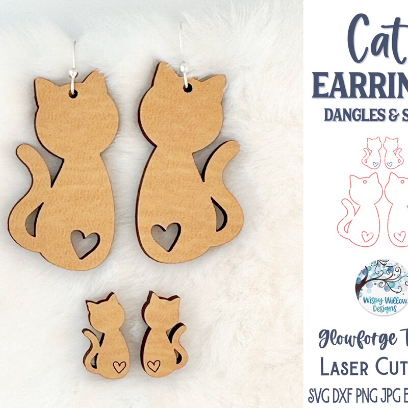 Cat Earrings - Etsy