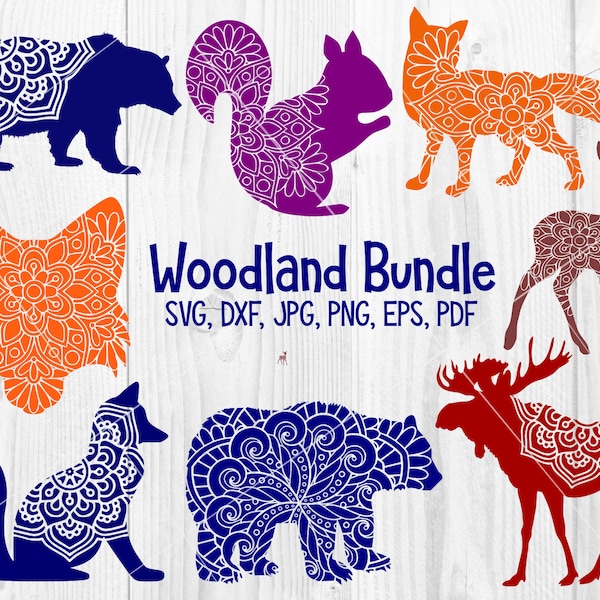 Animal Mandala Svg - Etsy