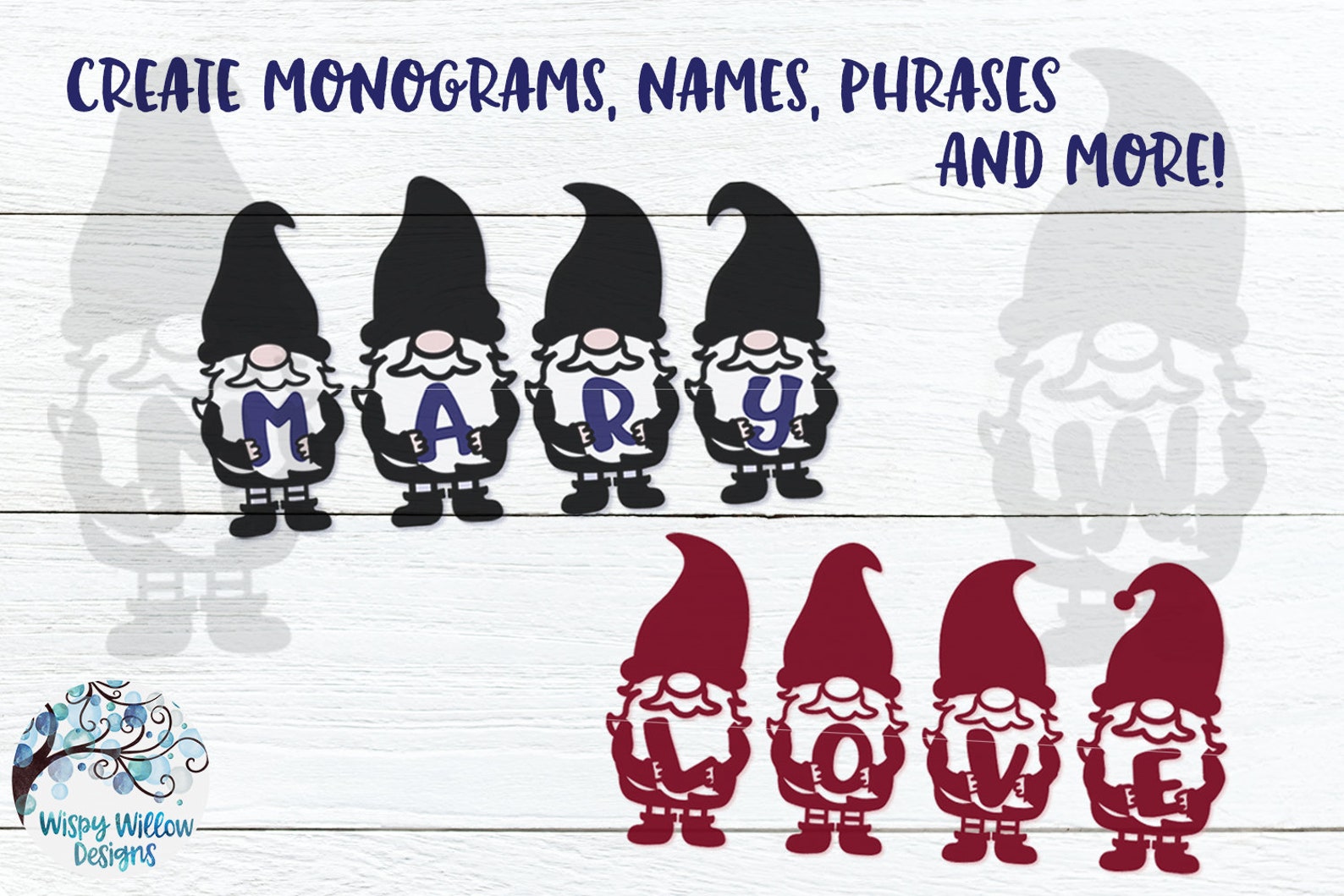 Gnome Alphabet SVG Gnome Letters SVG Gnome SVG Gnome - Etsy