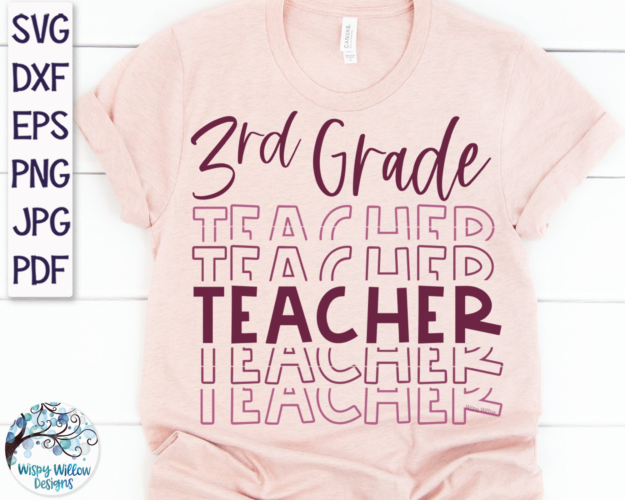 Third Grade Teacher SVG Teacher Shirt Design SVG 3rd Grade | Etsy