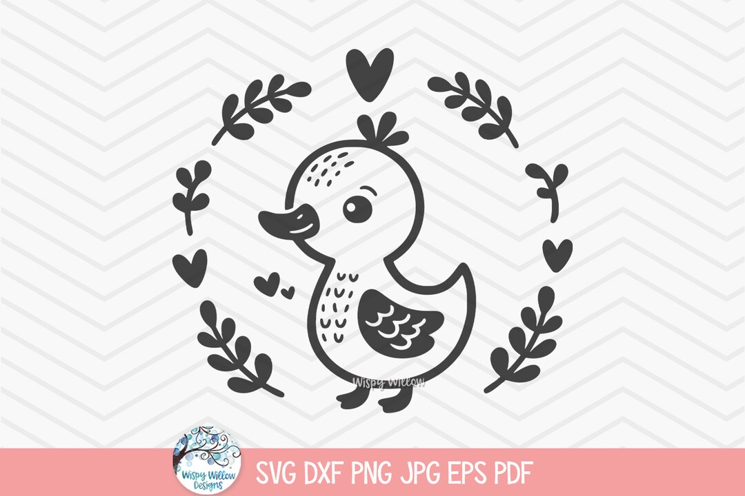 Pato SVG para Cricut, Dibujo de patito bebé, Animal de granja del ...
