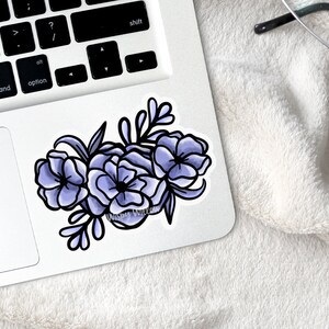 Blue Flower Stickers PNG, Printable Flower Stickers, Floral Printable ...