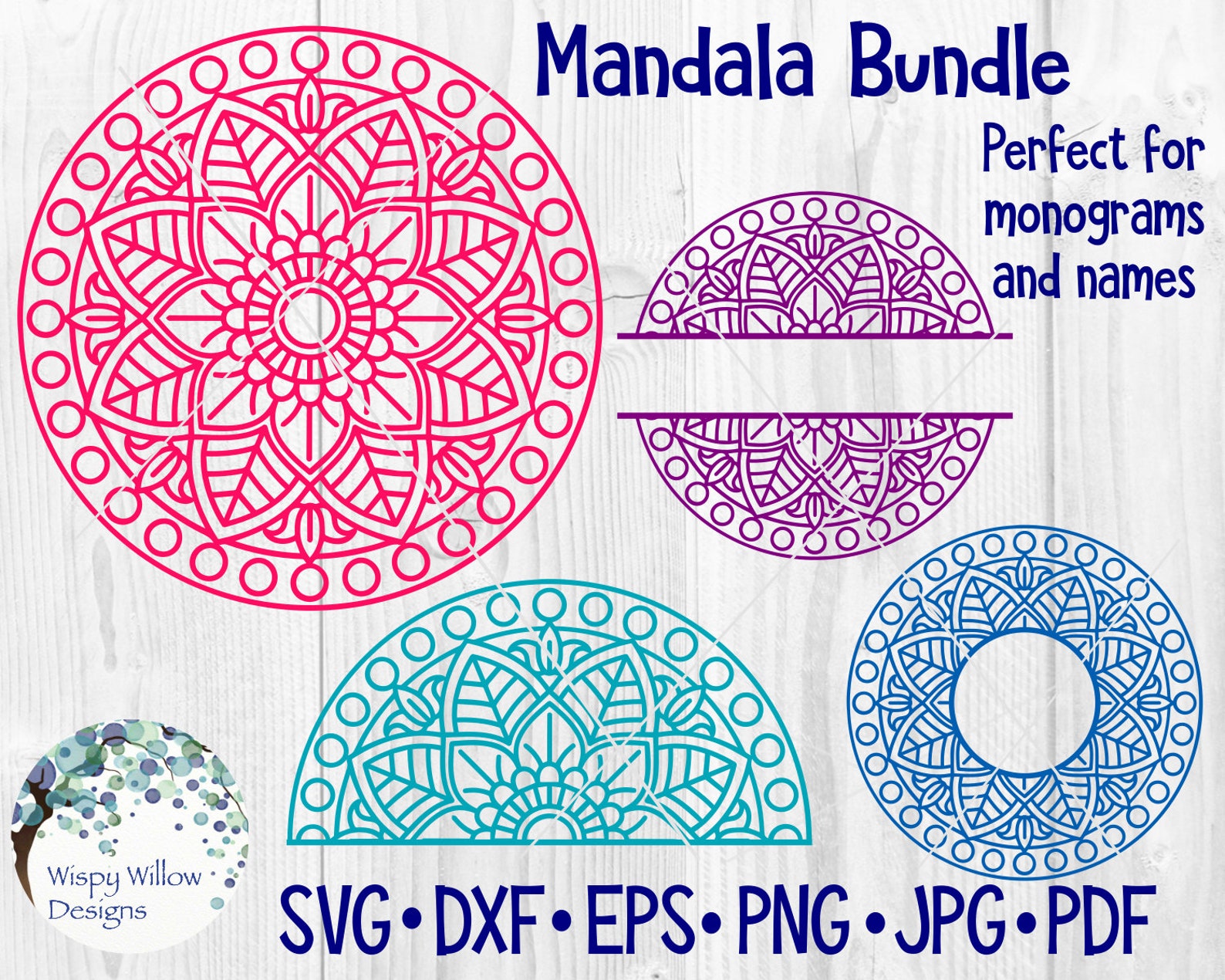 Mandala Bundle SVG Mandalas Svg Mandala Svg SVG Bundle | Etsy