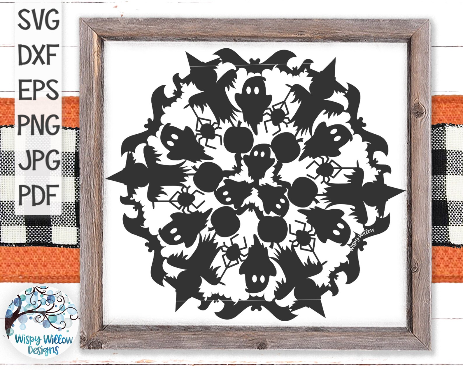 Spooky Halloween Mandala SVG Bundle Halloween Mandala Witch - Etsy