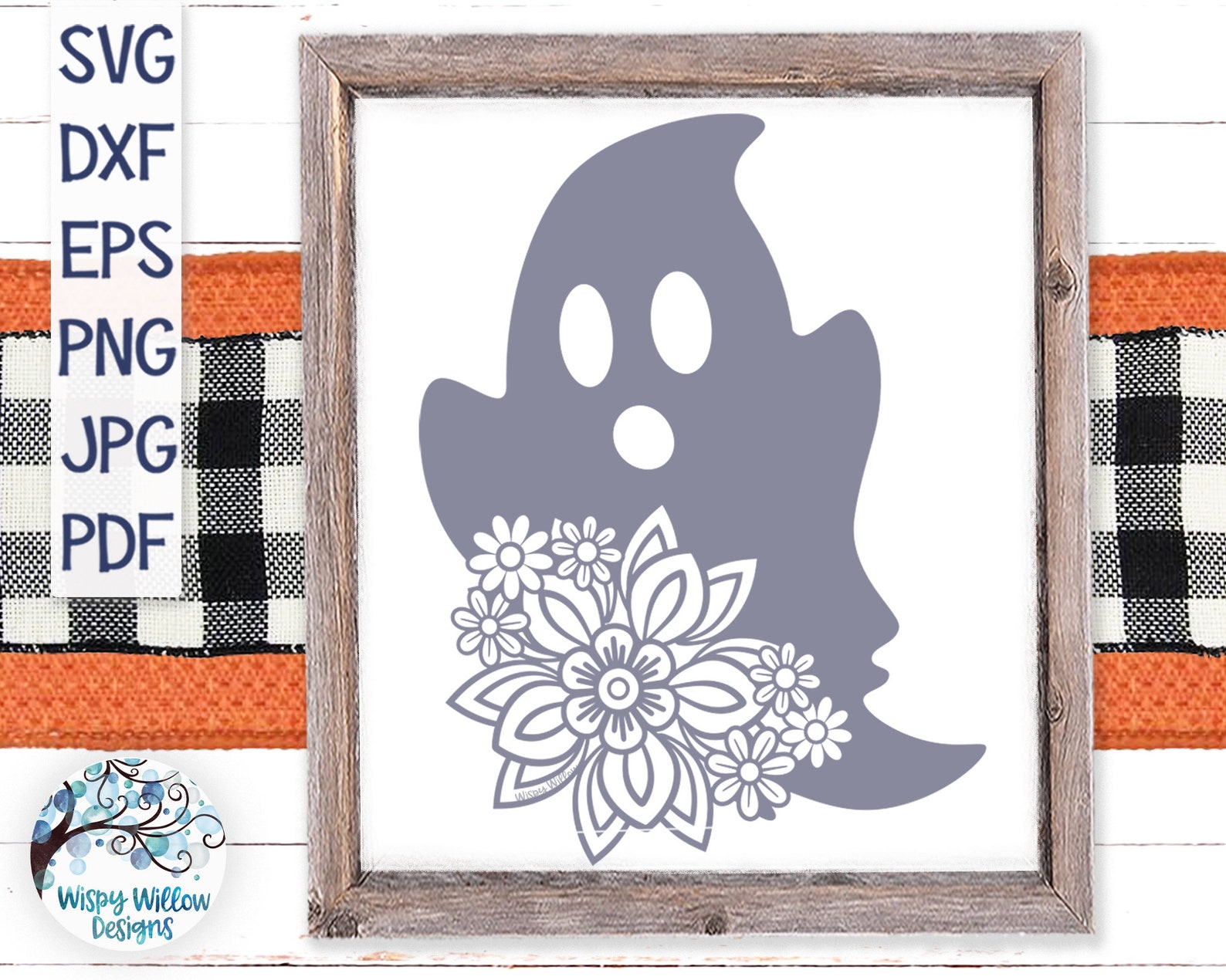 Floral Ghost SVG, Ghost Mandala SVG, Ghost SVG, Ghosts Svg, Halloween ...