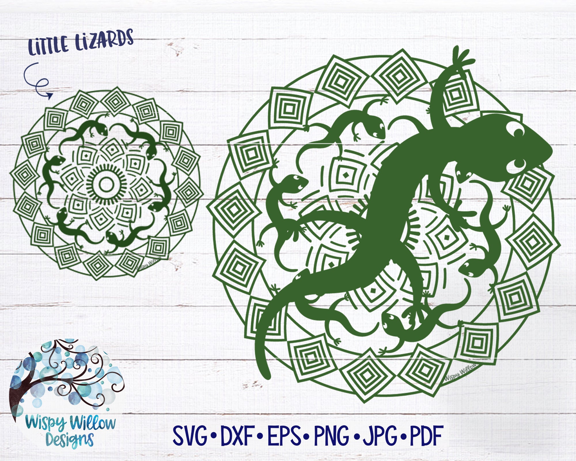 Lizard Mandala SVG Tribal Gecko Animal Mandala Svg Cute - Etsy