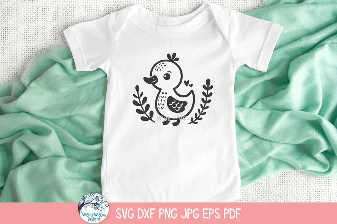 Duck SVG for Cricut, Baby Duckling Drawing, Woodland Farm Animal PNG ...