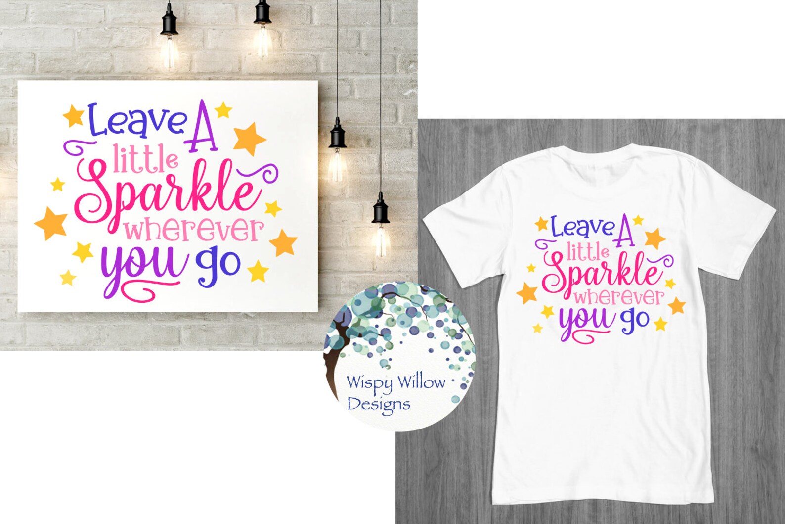 Leave A Little Sparkle Wherever You Go SVG DXF eps jpg | Etsy