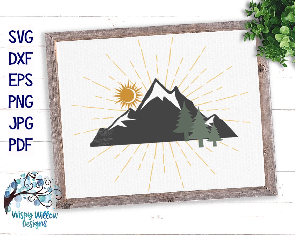 Mountain SVG DXF Png Outdoors Camping SVG Mountains Svg | Etsy