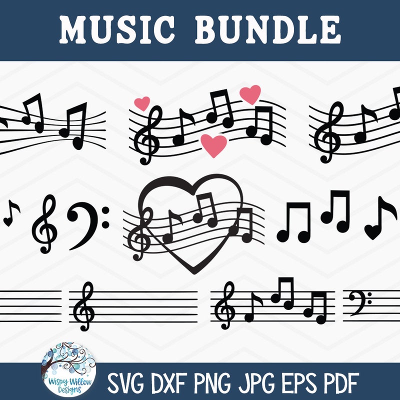 Music Notes Svg - Etsy