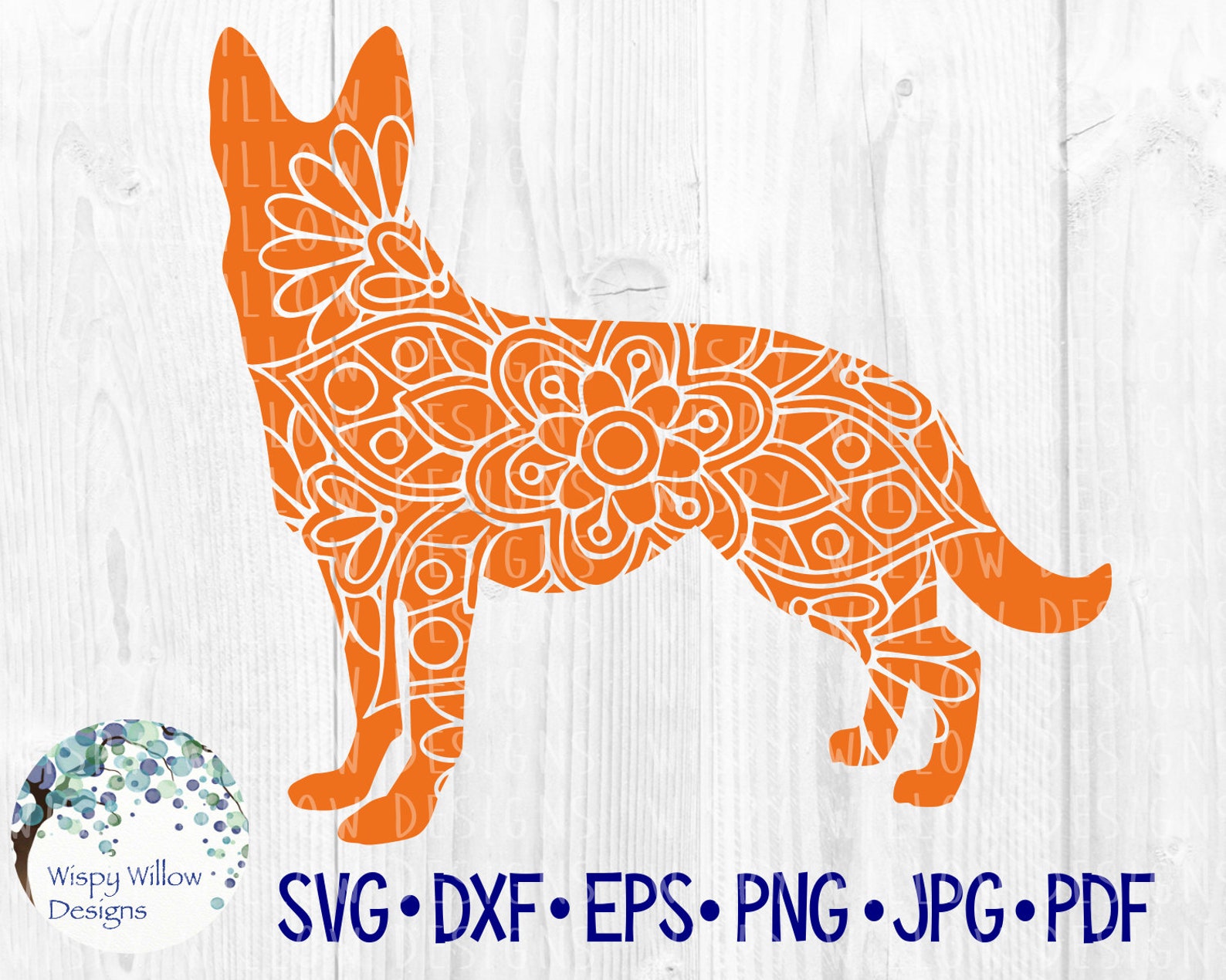 Dog Mandala Bundle SVG DXF Pdf Png Eps Jpg Weiner Dog | Etsy