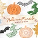 Halloween Mandala SVG Bundle, Witch Mandala, Pumpkin Mandala, Bat ...