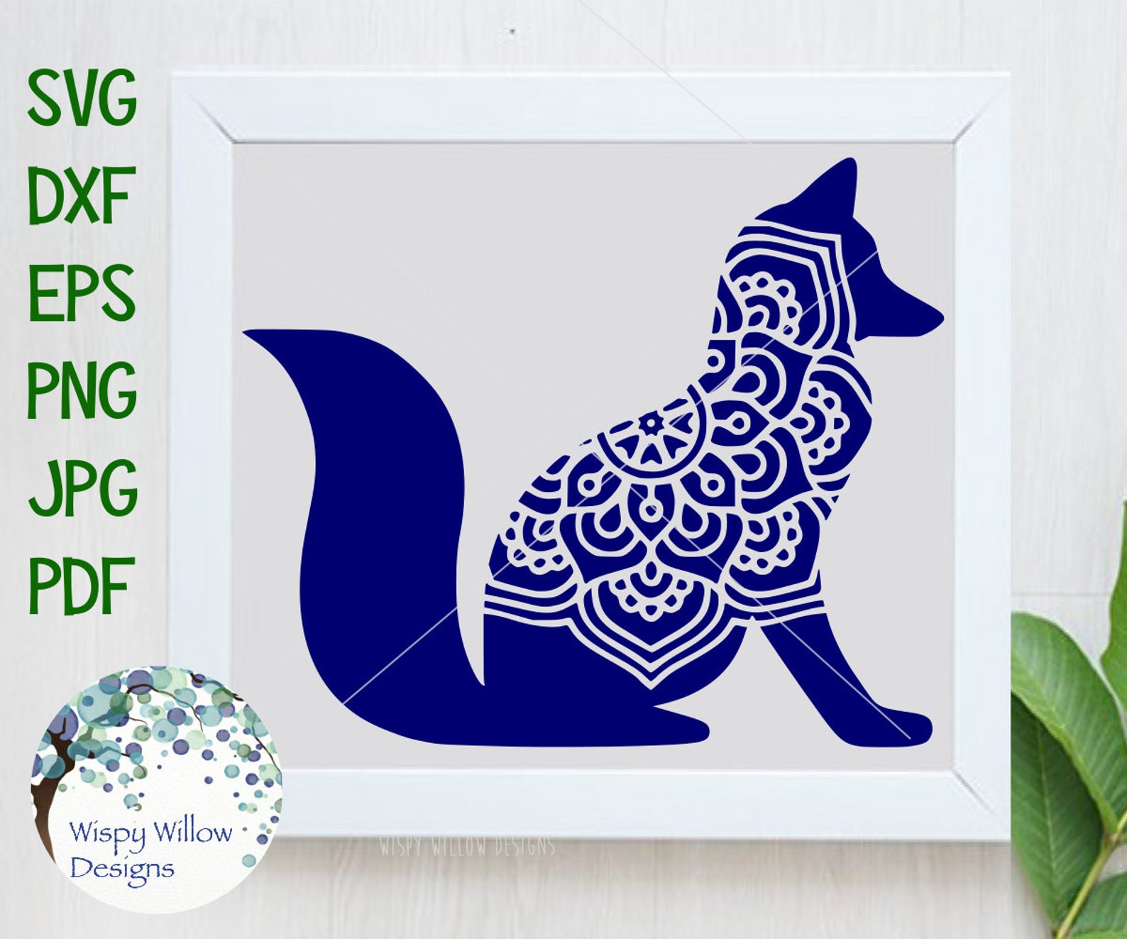 Fox Mandala SVG Fox SVG Mandala Fox Mandala Animal Svg | Etsy