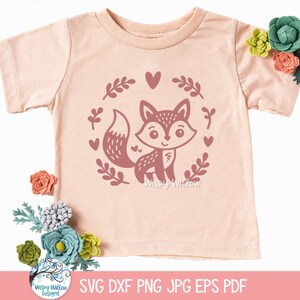 Fox SVG for Cricut, Woodland Fox Doodle Clipart PNG JPG, Whimsical Baby ...