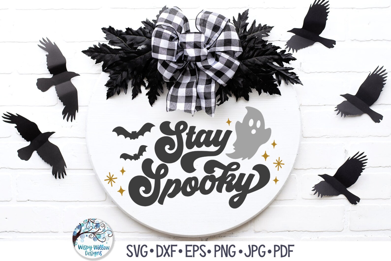 Stay Spooky SVG for Cricut Cute Halloween Sign With Ghost and - Etsy