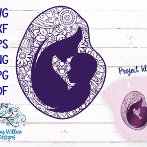 Mother Baby Zentangle SVG, DXF, Pdf, Png, Jpeg, Digital Download ...