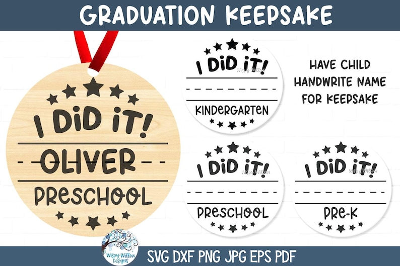 I Did It SVG Bundle for Cricut, Preschool, Pre K, Kindergarten ...
