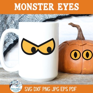 Monster Eyes Bundle for Cricut, Spooky Eyes PNG Clipart, Scary Eyes ...