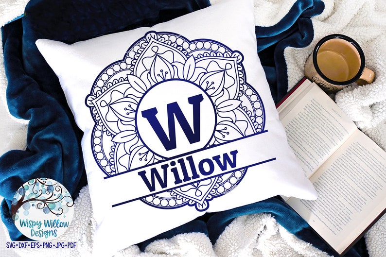 Split Mandala Monogram SVG Bundle Alphabet Mandala SVG Split | Etsy