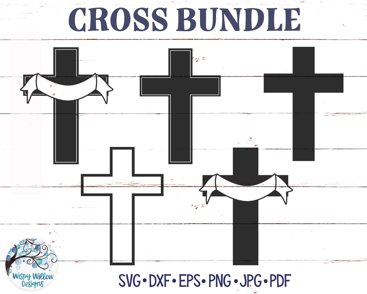 Cross SVG Bundle Cruz Cristiana SVG Cruz con Drape Cruz con | Etsy México