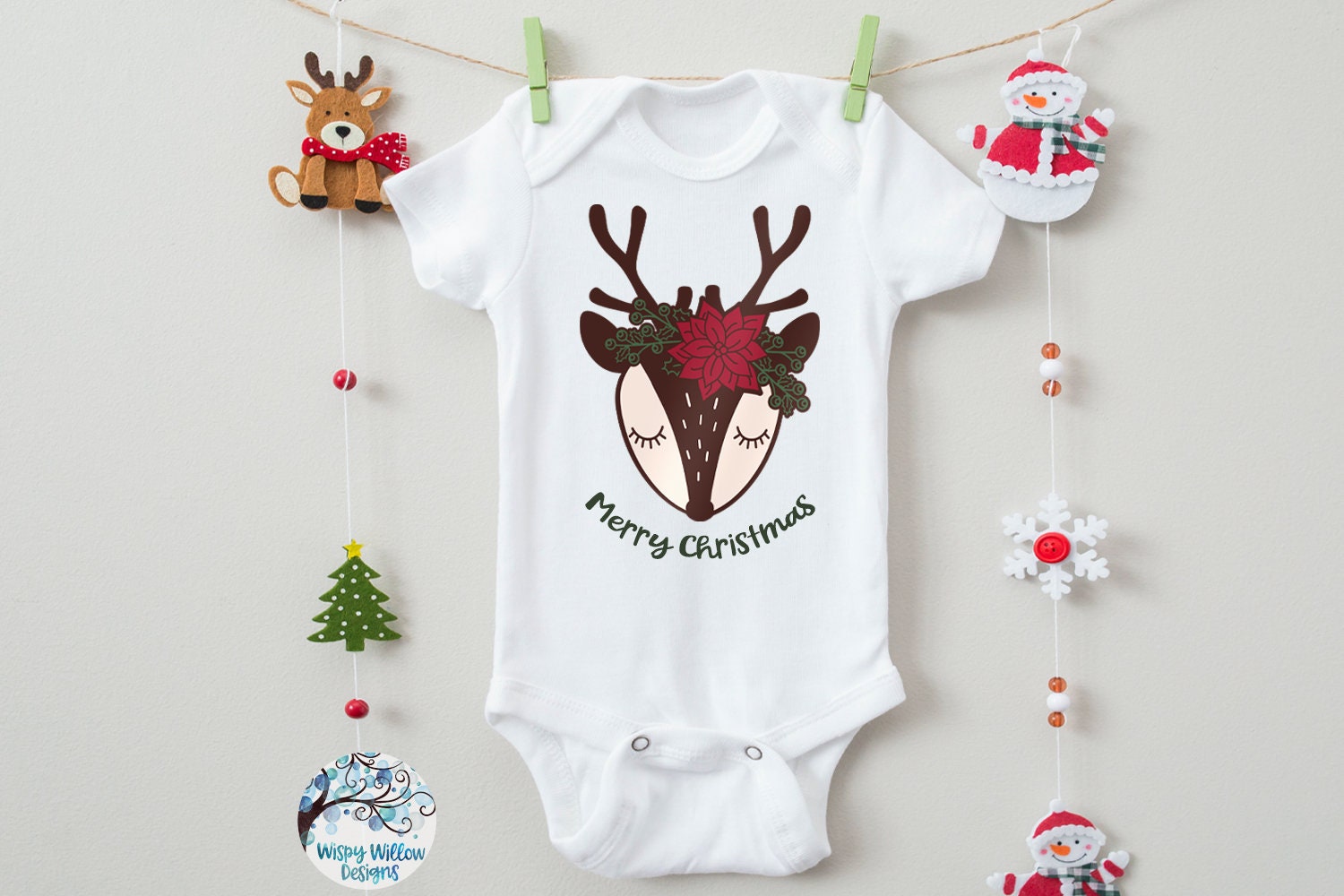 Christmas Animal SVG Bundle, Christmas Animals With Flowers, Winter ...