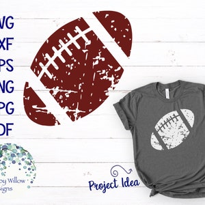 Distressed Grunge Football SVG, DXF, PNG, Jpg, Eps, Football, Sports ...