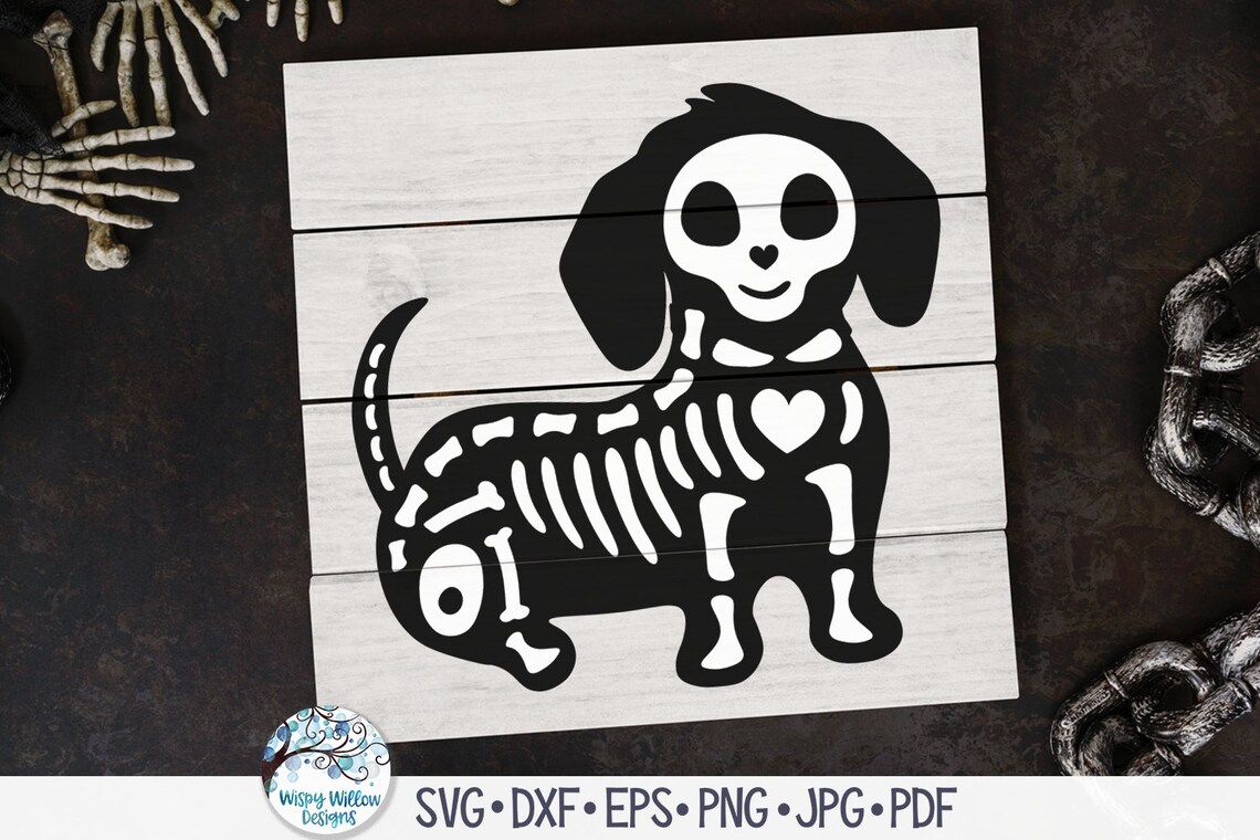 Animal Skeleton SVG Bundle Halloween Skeleton Svgs Dog - Etsy