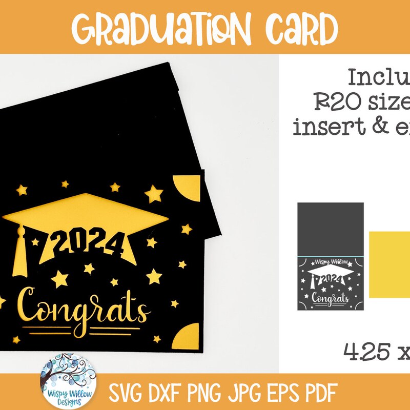 Graduation Card Svg - Etsy