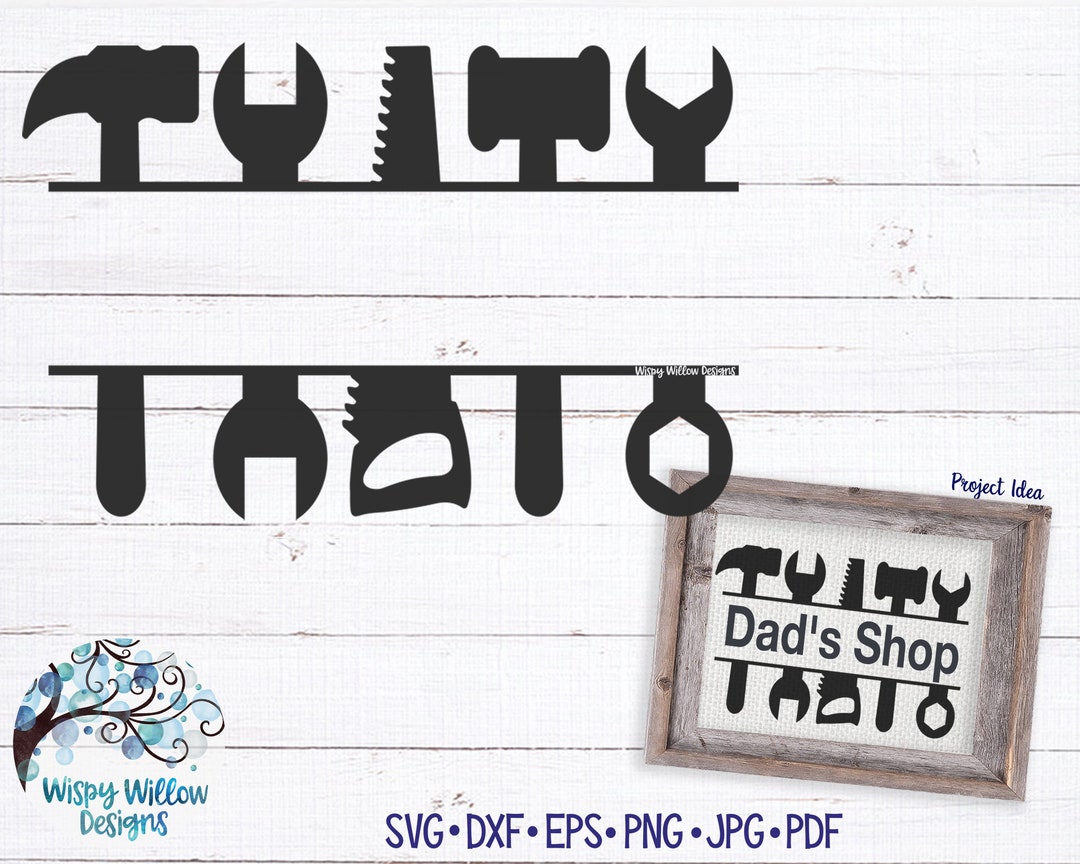 Tool Sign SVG for Cricut, Dad Gift, Grandpa Gift, Garage Sign, Dad Name ...
