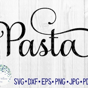 Pasta SVG, DXF, Jpg, Png, Eps Png, Kitchen, Cooking, Pantry, Download ...