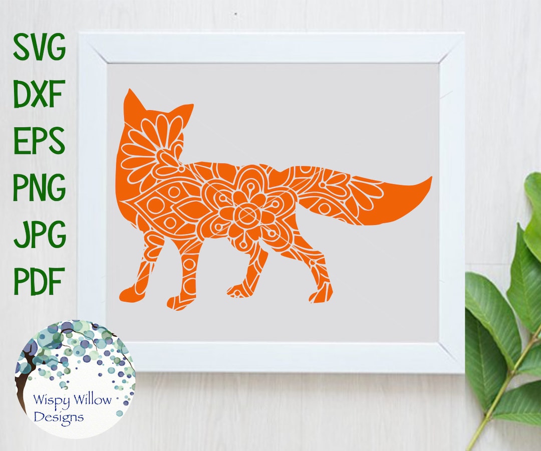 Fuchs Mandala SVG, Fuchs DXF, Png, Jpg, Eps, Fuchs SVG, Digital ...