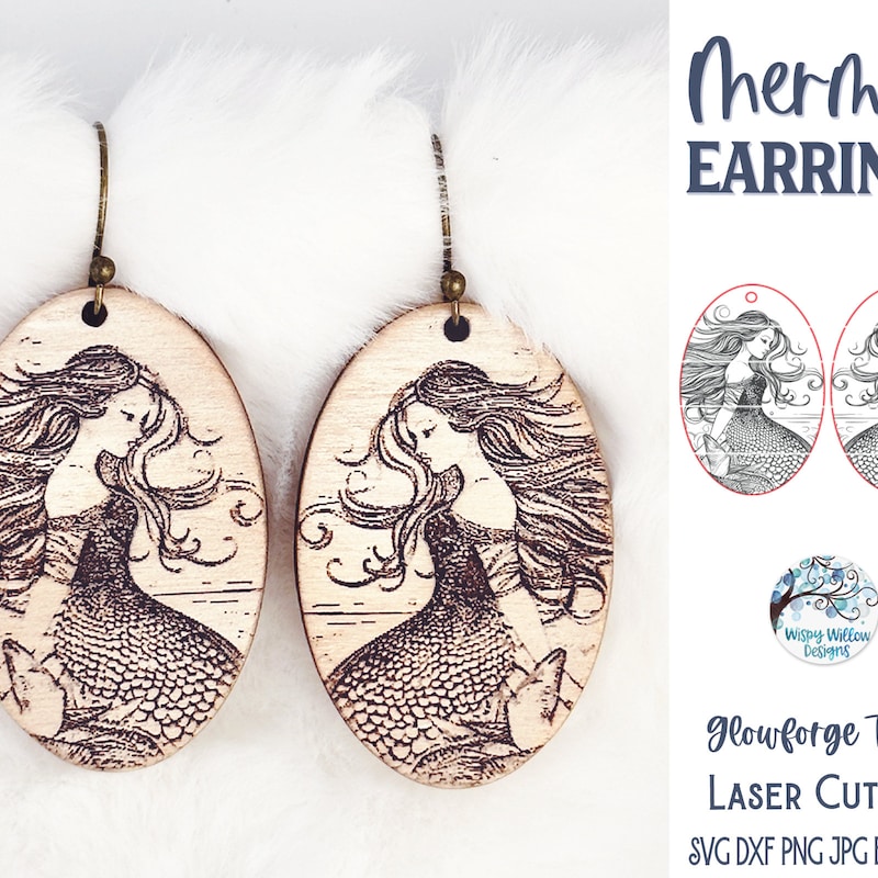 Mermaid Earrings - Etsy