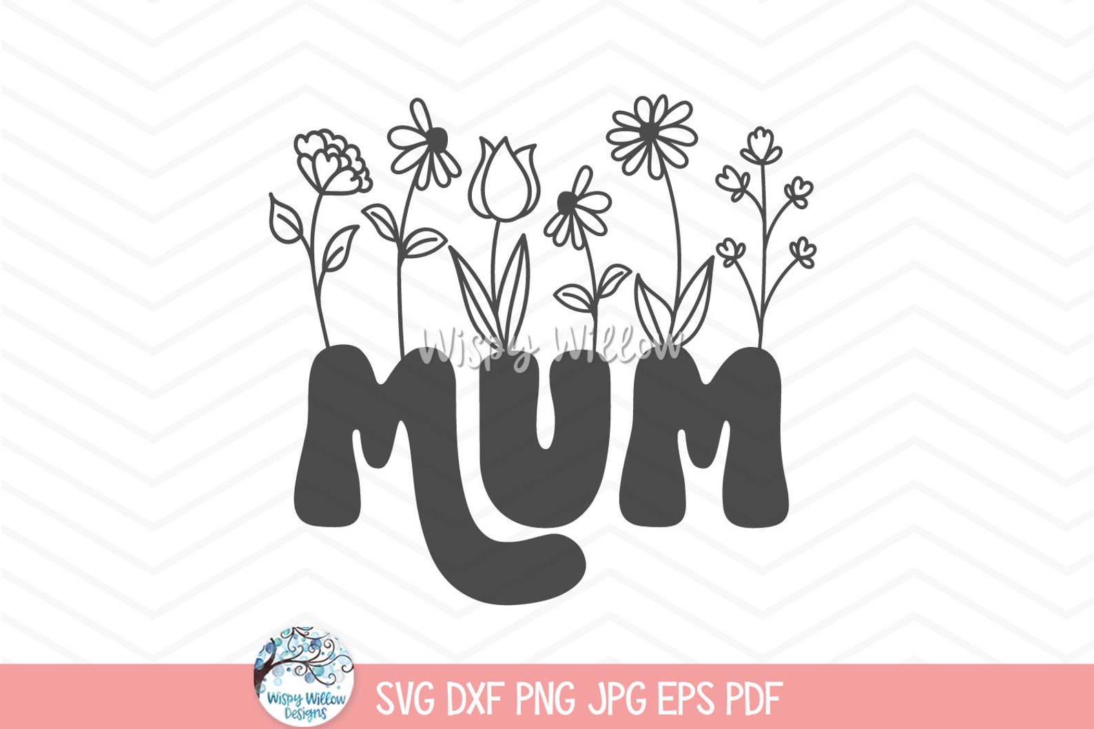 Mum SVG for Cricut, Mum With Flowers, Wildflower PNG for Mother's Day ...