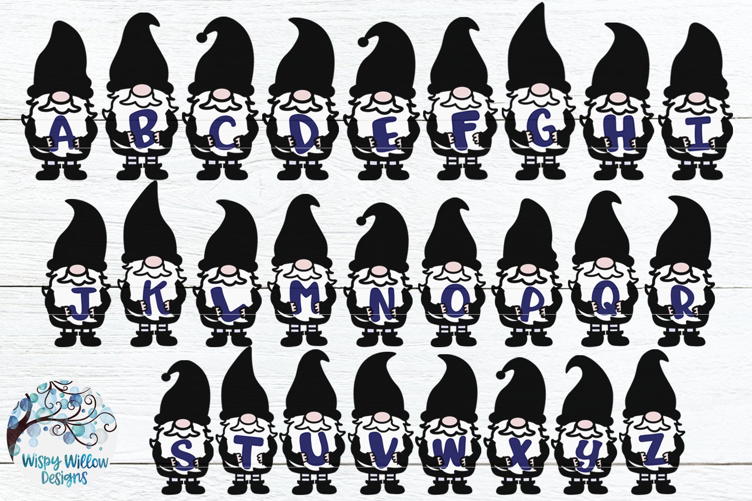 Mega Gnome SVG Bundle Gnome Letters SVG Gnome Alphabet SVG | Etsy