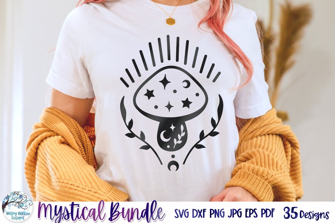 Mystical SVG Bundle, 35 Witchy Magical Cut Files for Cricut, Celestial ...