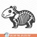 Capybara Skeleton SVG for Cricut, Funny Animal Skeleton Bones Clipart ...