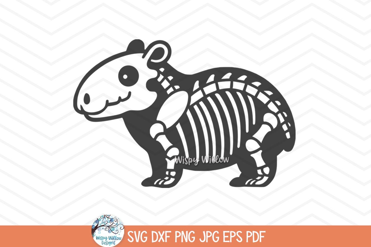 Capybara Skeleton SVG for Cricut, Funny Animal Skeleton Bones Clipart ...