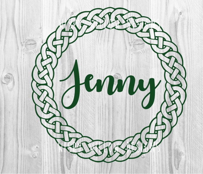 Celtic Border SVG for Cricut Celtic Irish Knot Monogram Decal - Etsy