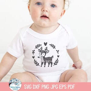 Woodland Animal SVG Bundle for Cricut, Whimsical Baby Animal PNG, Baby ...