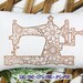 Sewing Machine Zentangle SVG, DXF, Png, Jpeg, Digital Download, Sewing ...