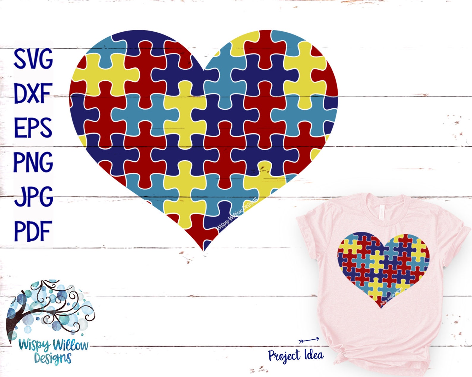 Autism Puzzle Piece Heart SVG for Cricut Autism Svg Autism - Etsy