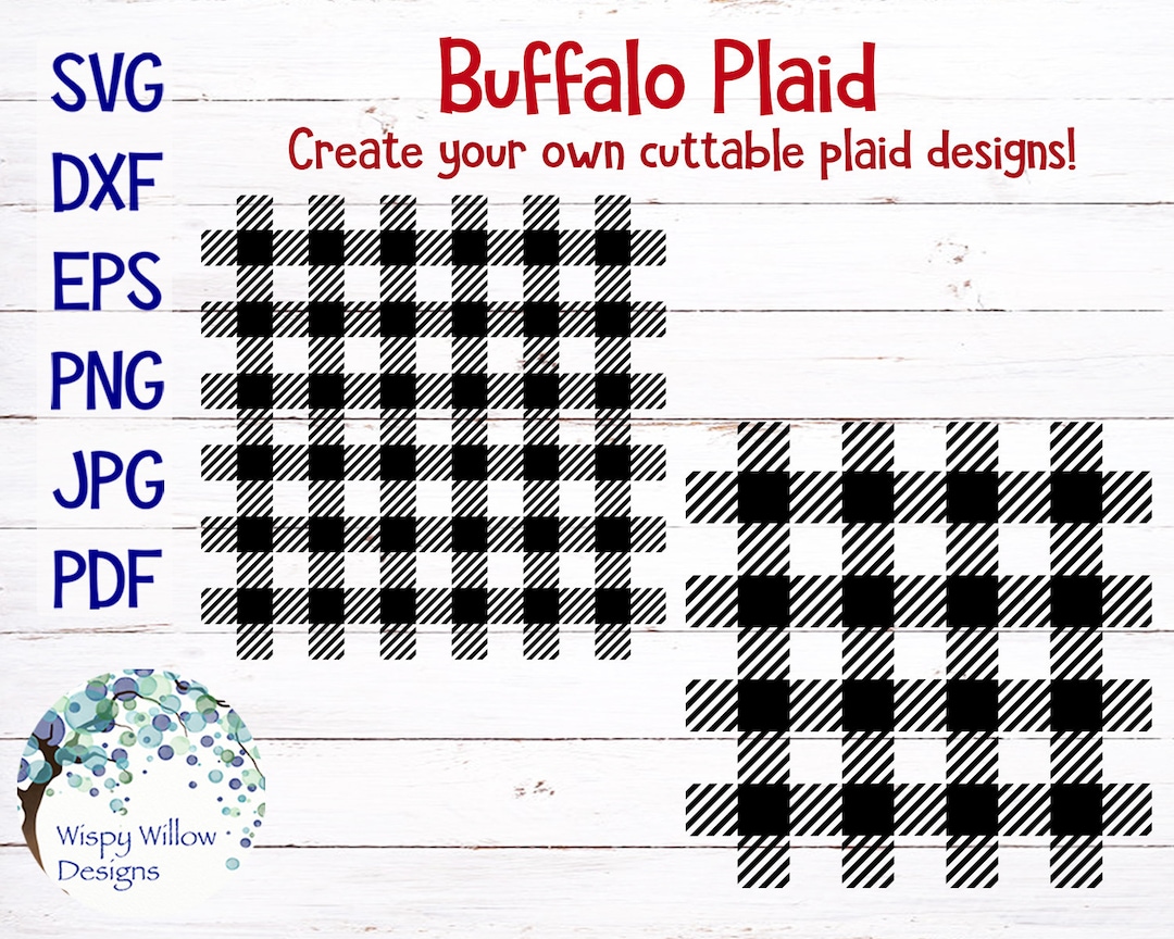 Buffalo Plaid SVG Files for Cricut, Plaid SVG Pattern, Buffalo Plaid ...